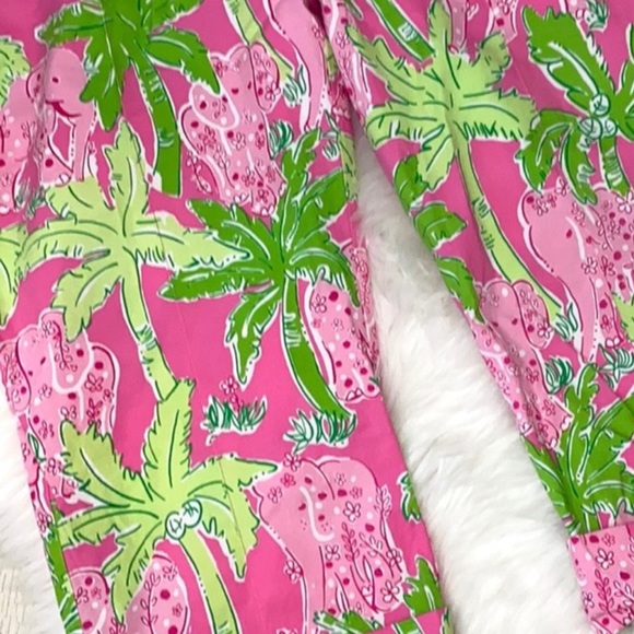 Lilly Pulitzer | Pants & Jumpsuits | Vintage Lilly Pulitzer Rare Pattern Pink Elephant Palm ...